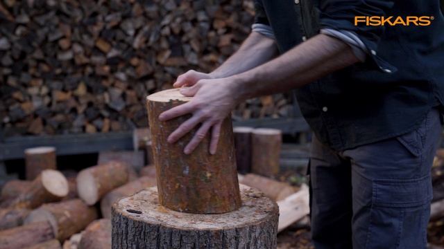 Правильная техника колки дров Fiskars