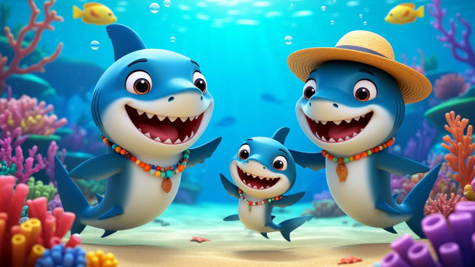 СЕМЬЯ АКУЛ + МУЛЬТИКИ И ПЕСЕНКИ ДЛЯ ДЕТЕЙ И МАЛЫШЕЙ + РАЗВИВАЮЩИЕ МУЛЬТИКИ МАЛЫШАМ