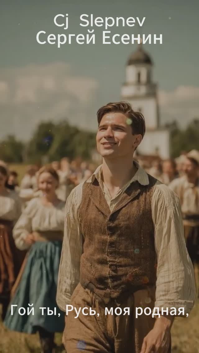 Сергей Есенин и Cj Slepnev - Гой ты, Русь, моя родная