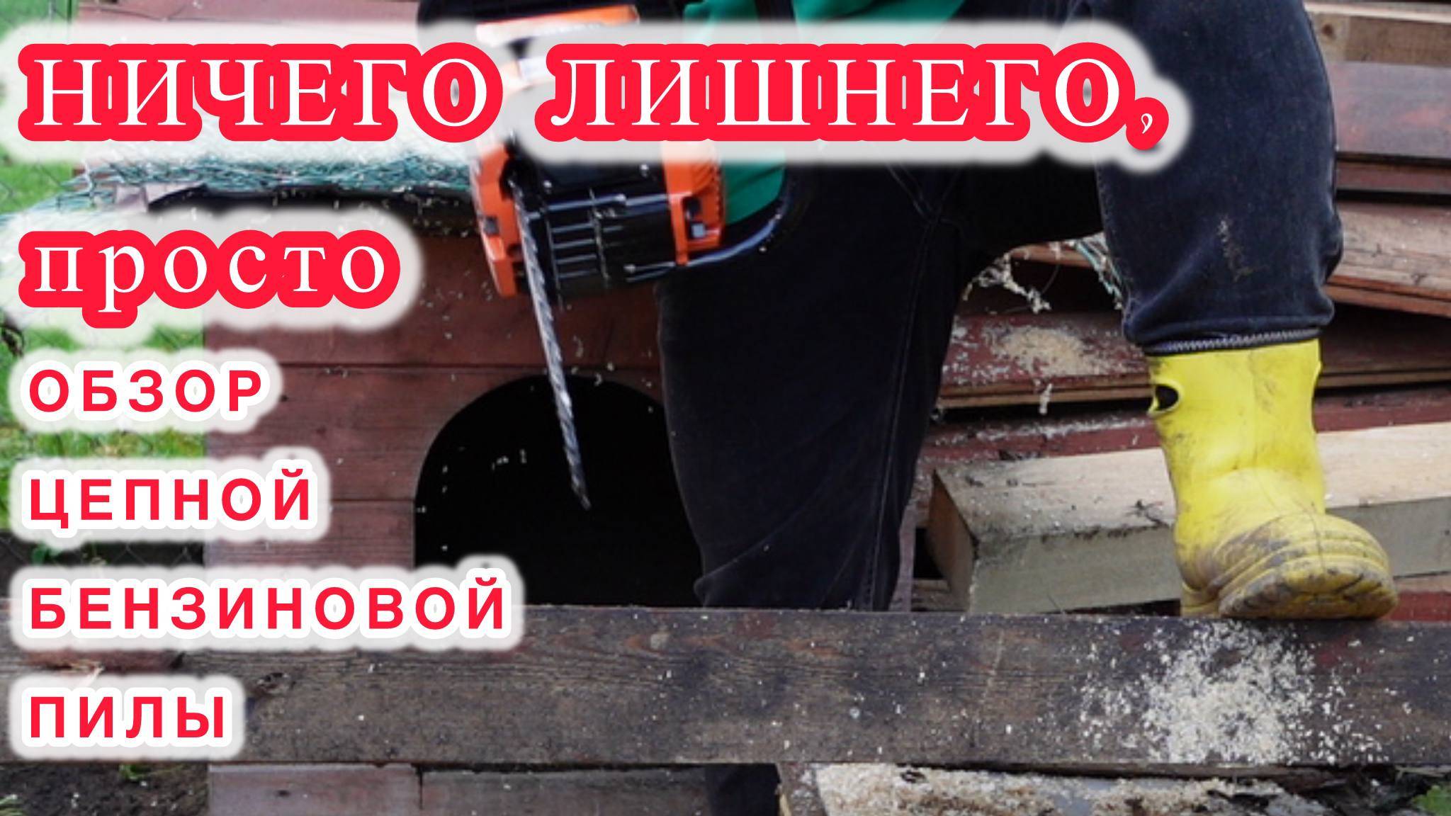 Садовый помощник - ЦЕПНАЯ ПИЛА. Обзор и тестирование.