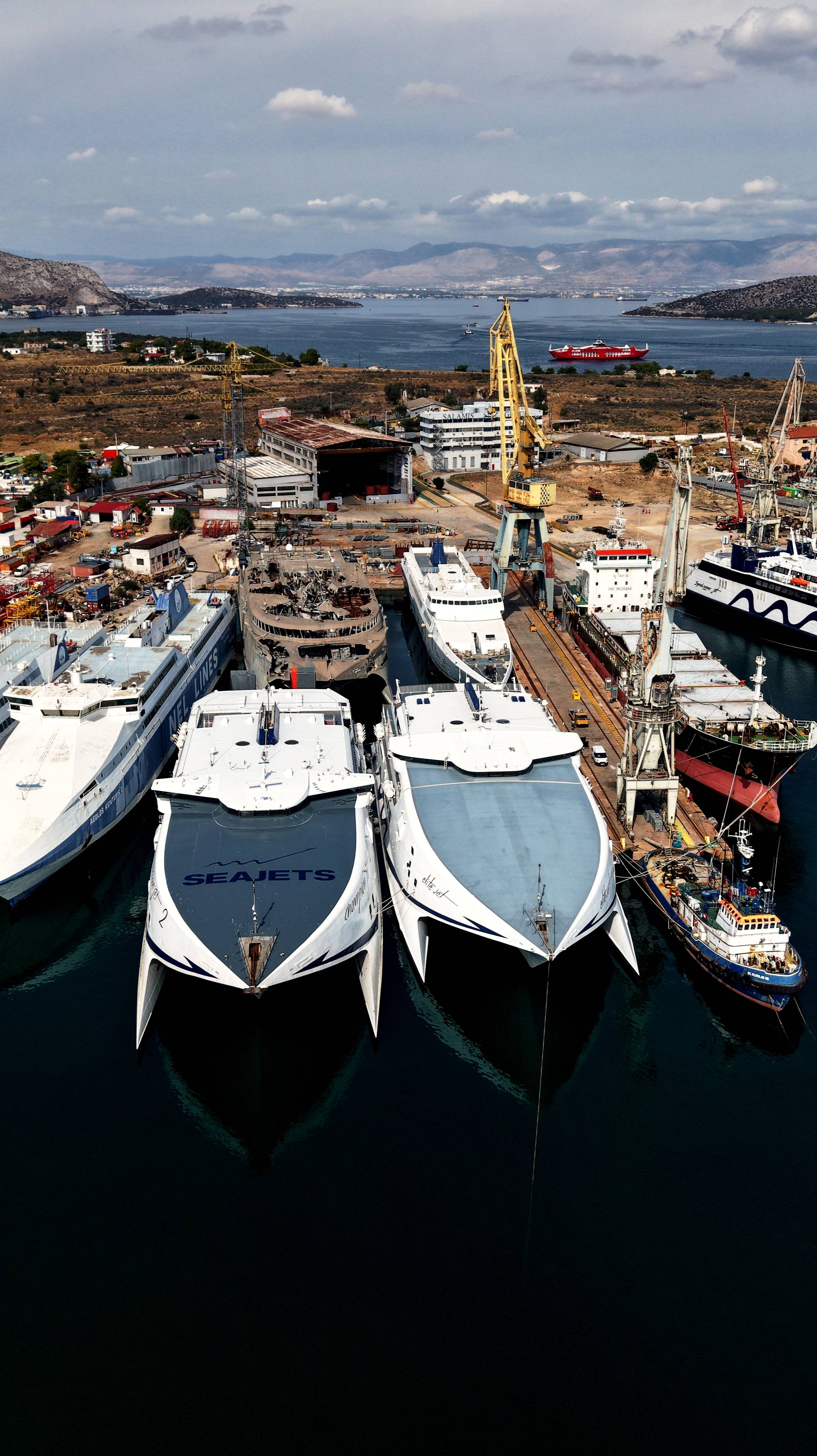 Shipyards on the island of Salamina
