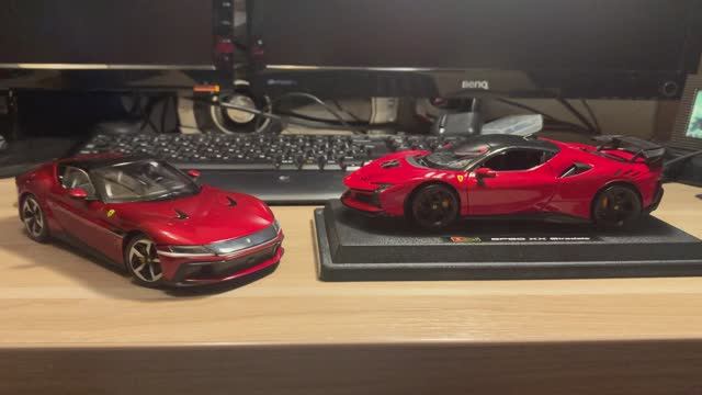 Обзор моделей Ferrari SF90 XX Stradale и 12Cilindri в масштабе 1:24 от Bburago