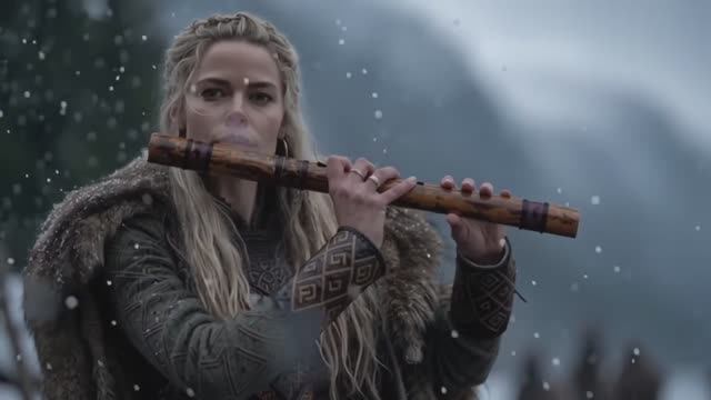 По снегу - Расслабляющая музыка викингов, фоновая Норвежская музыка для отдыха и расслабления