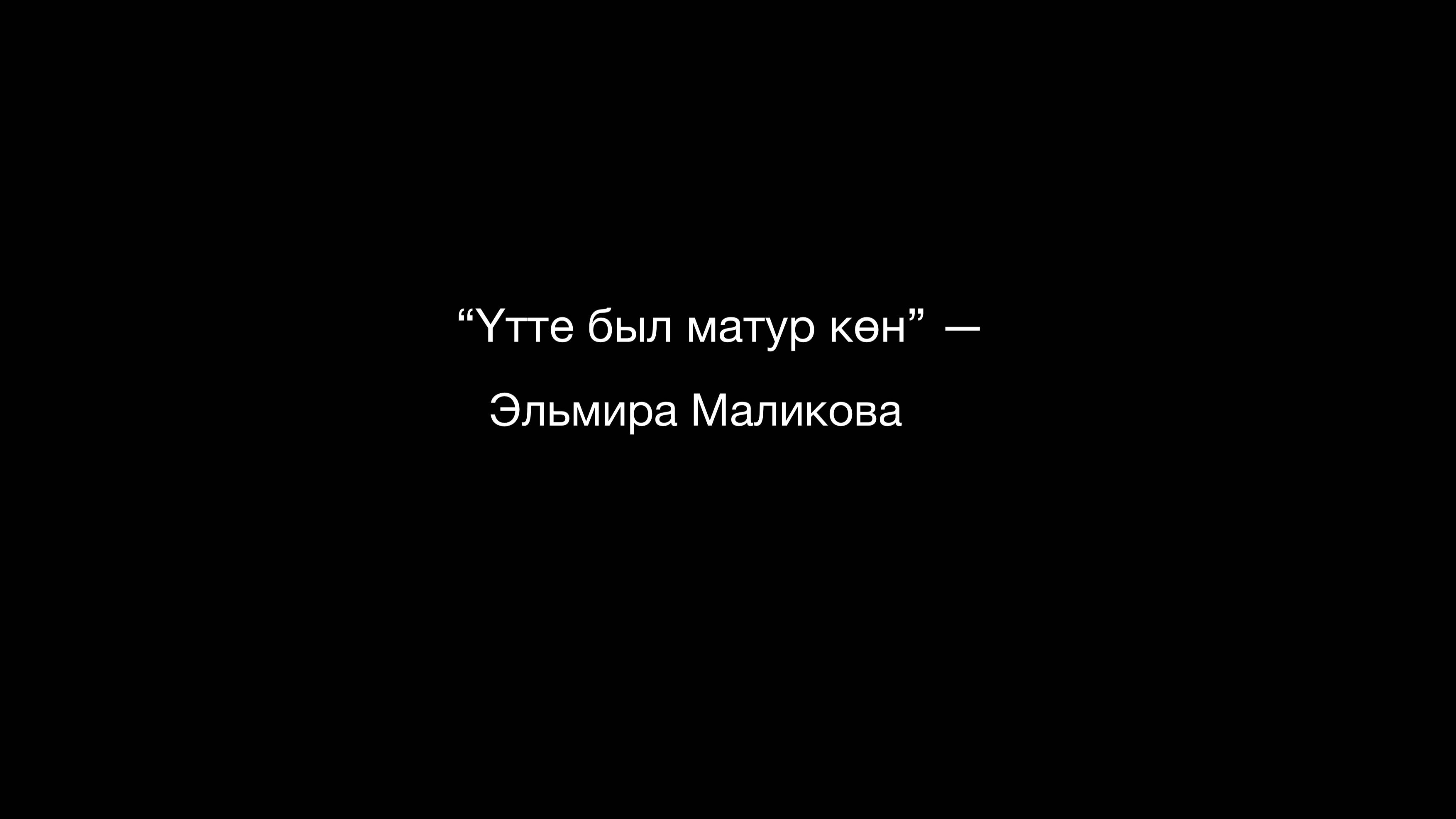 "Үтте был матур көн" — Эльмира Маликова