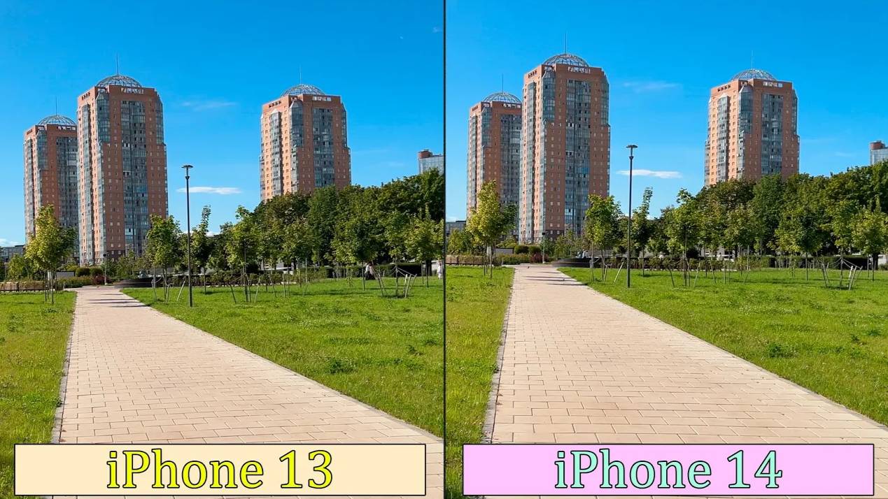 iPhone 13 vs. iPhone 14 — СРАВНЕНИЕ КАМЕР | 4K, Ультраширик, Зум, Стабилизация, Ночной режим