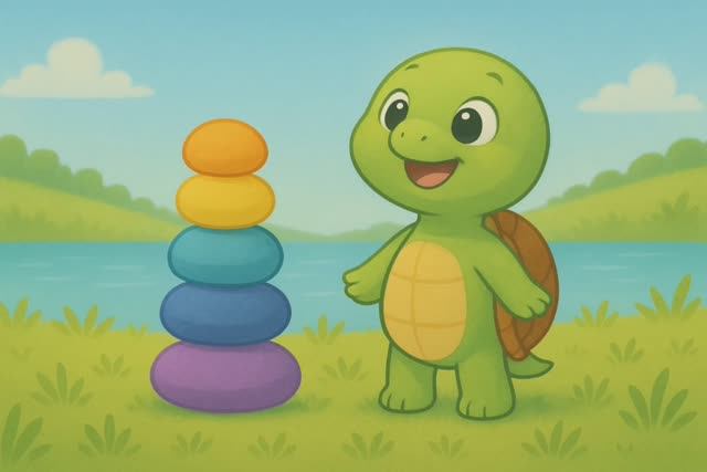 Для детей. Собираем башенку