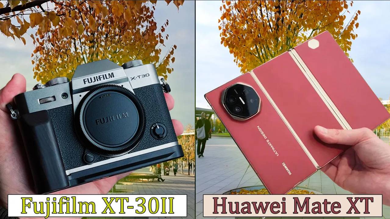 Huawei Mate XT Ultimate vs. Fujifilm XT30ii | СРАВНЕНИЕ КАМЕР | 4K, Дневной свет, Ночной режим