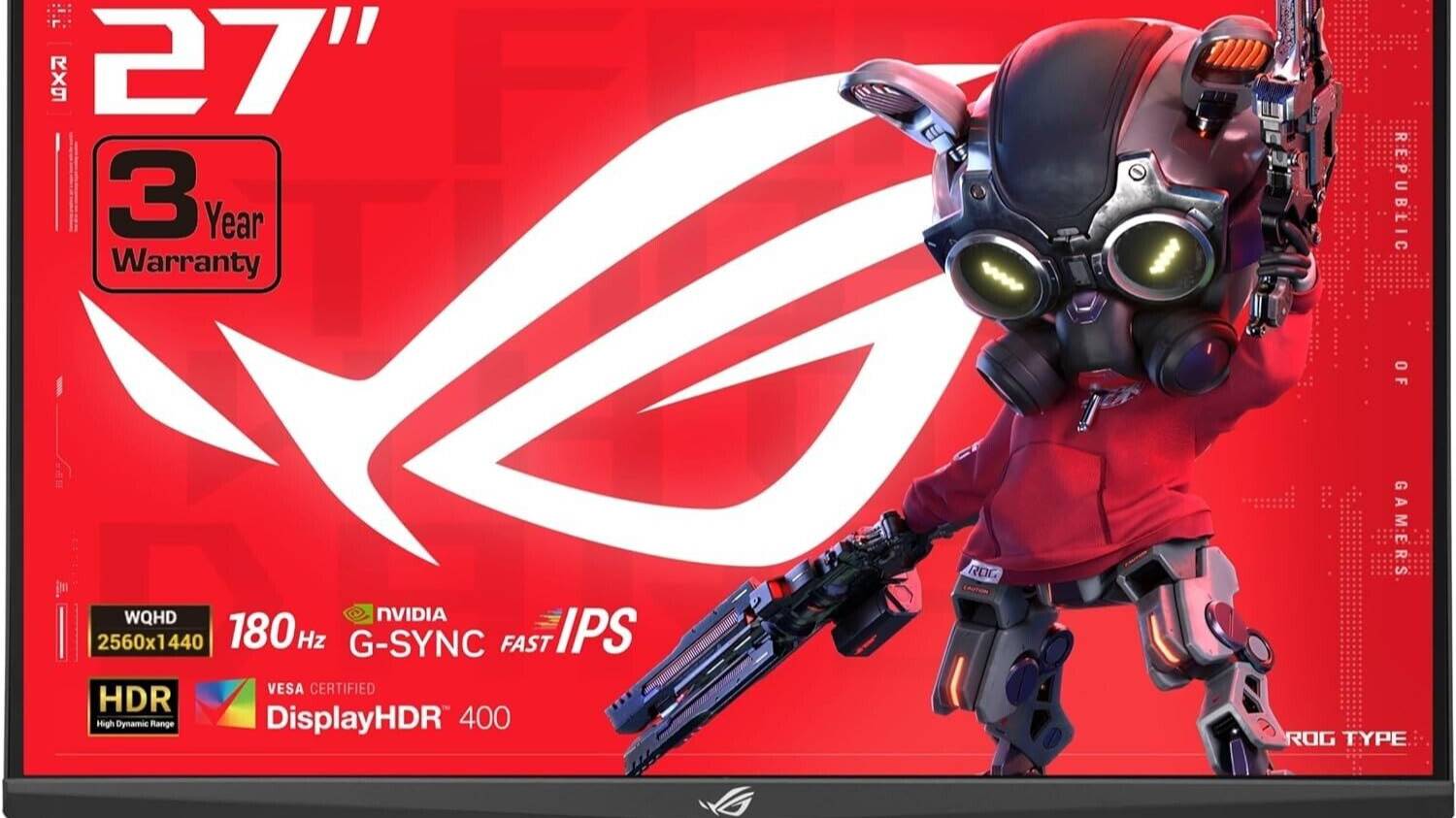 Монитор  ASUS ROG Strix XG27ACS распаковка