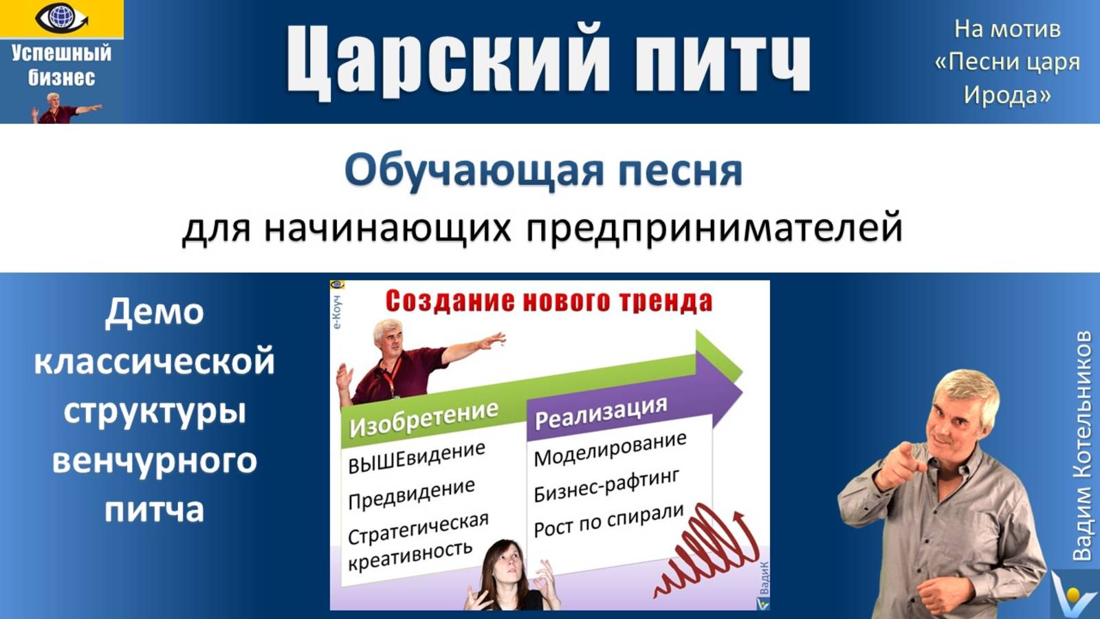 Как привлечь инвесторов: в стартап ЦАРСКИЙ ПИТЧ - обучающая уЧудо песенка, структуру и образец питча