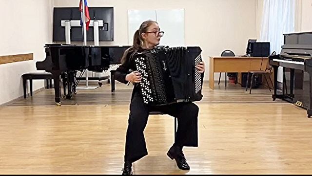 В. Дикусаров "Скерцо"  Играет баянистка Елизавета Елфутина г. Владивосток