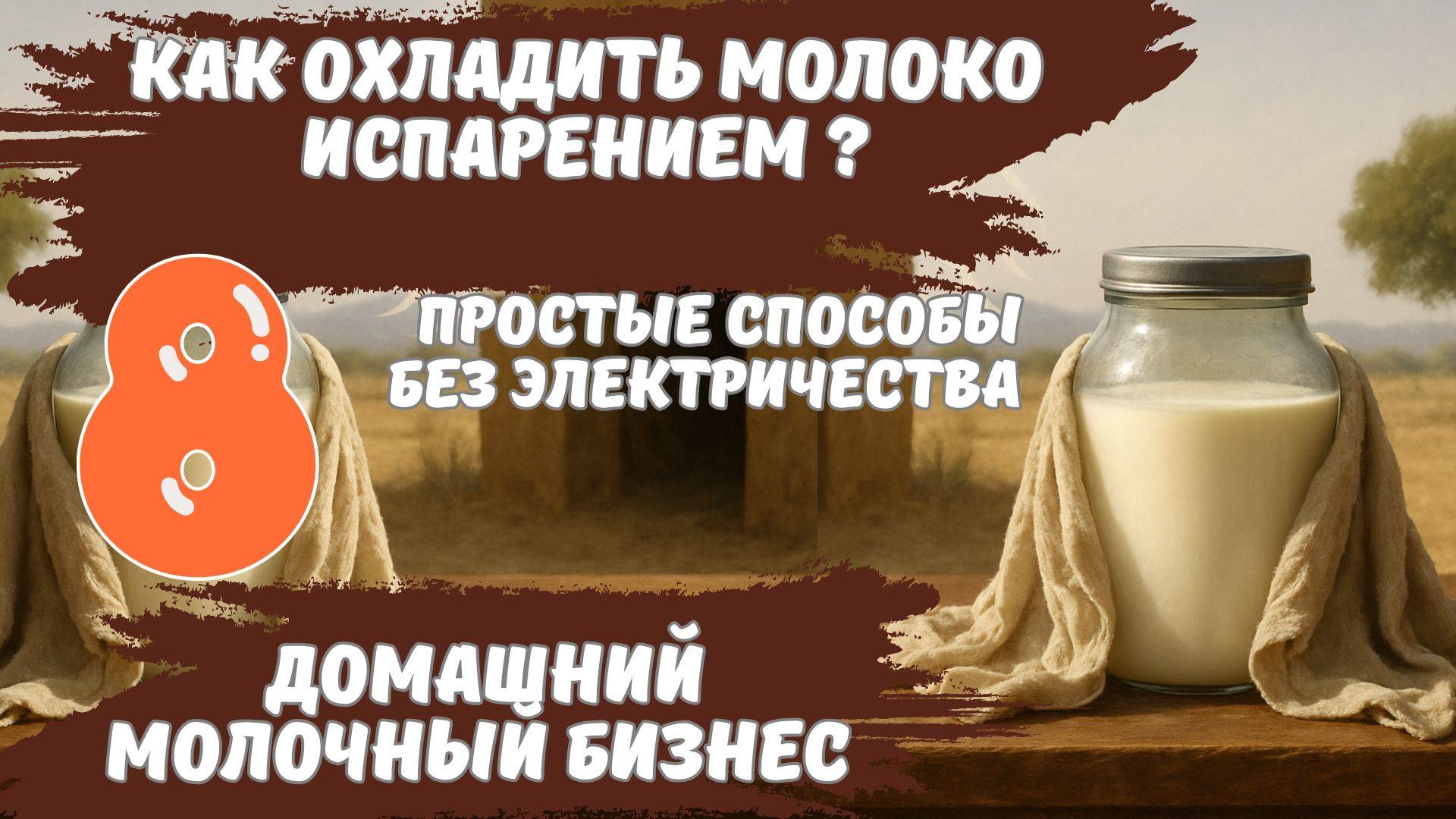 Как охладить молоко испарением? Домашний молочный бизнес. Выпуск 8