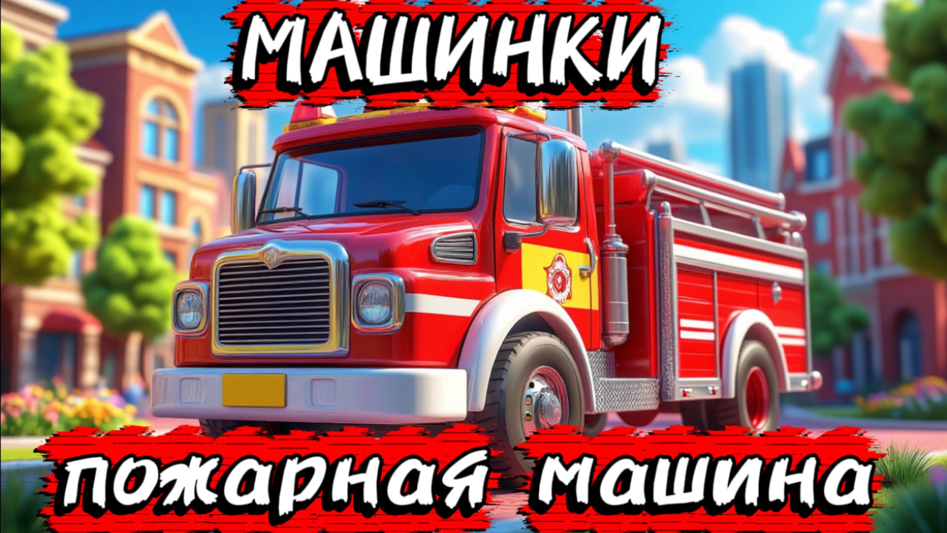Машинки , Пожарная машинка , Машинки для детей , мультфильмы