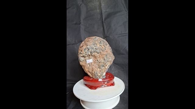 Агат черный с сапфирином 6х13х18 см