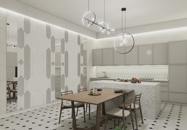 Приморский, таунхаус, кухня-столовая