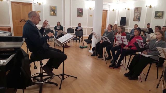 РЕПЕТИЦИИ Капеллы "ЯРОСЛАВИЯ"_ШНИТКЕ_Куда б ни шел ни ехал ты"