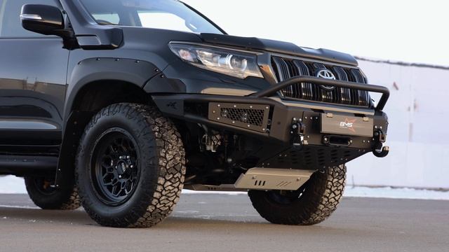 Бампер силовой передний BMS ALFA для Тойота Прадо 150 2018-2023