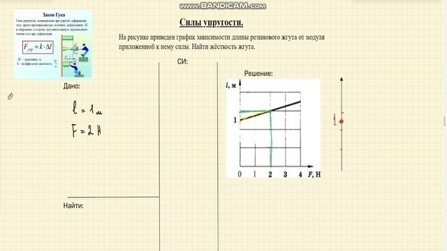 Решение задач. Силы упругости.165