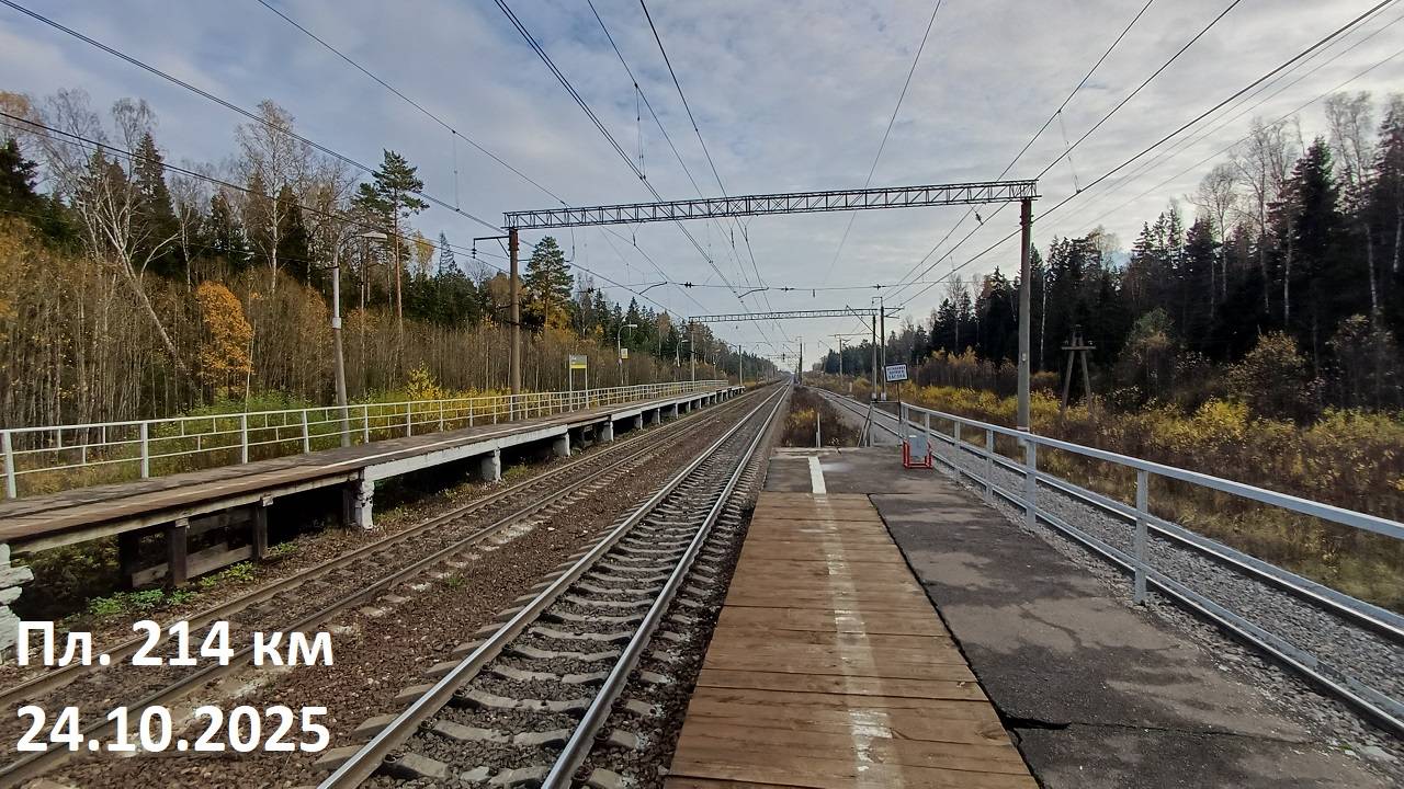 Платформа 214 км, запад БМО (24.10.2025)
