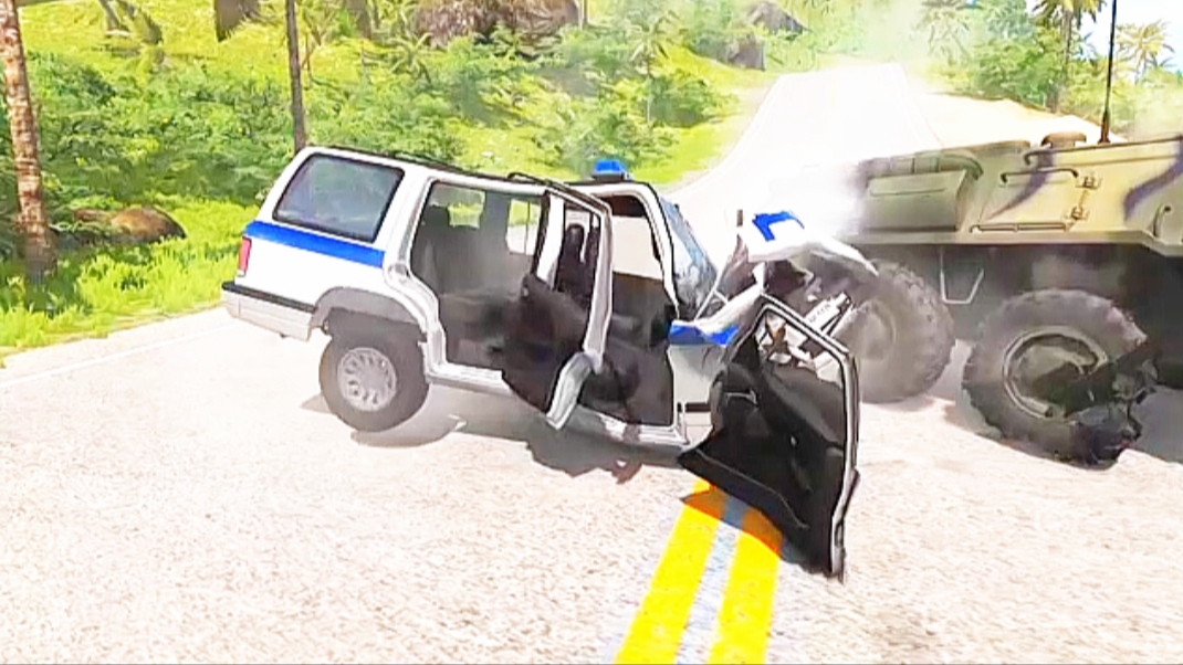 ДПС Скин Для Gavril Roamer Мод на игру BeamNG Drive - Разрушаем милицию всякими способами