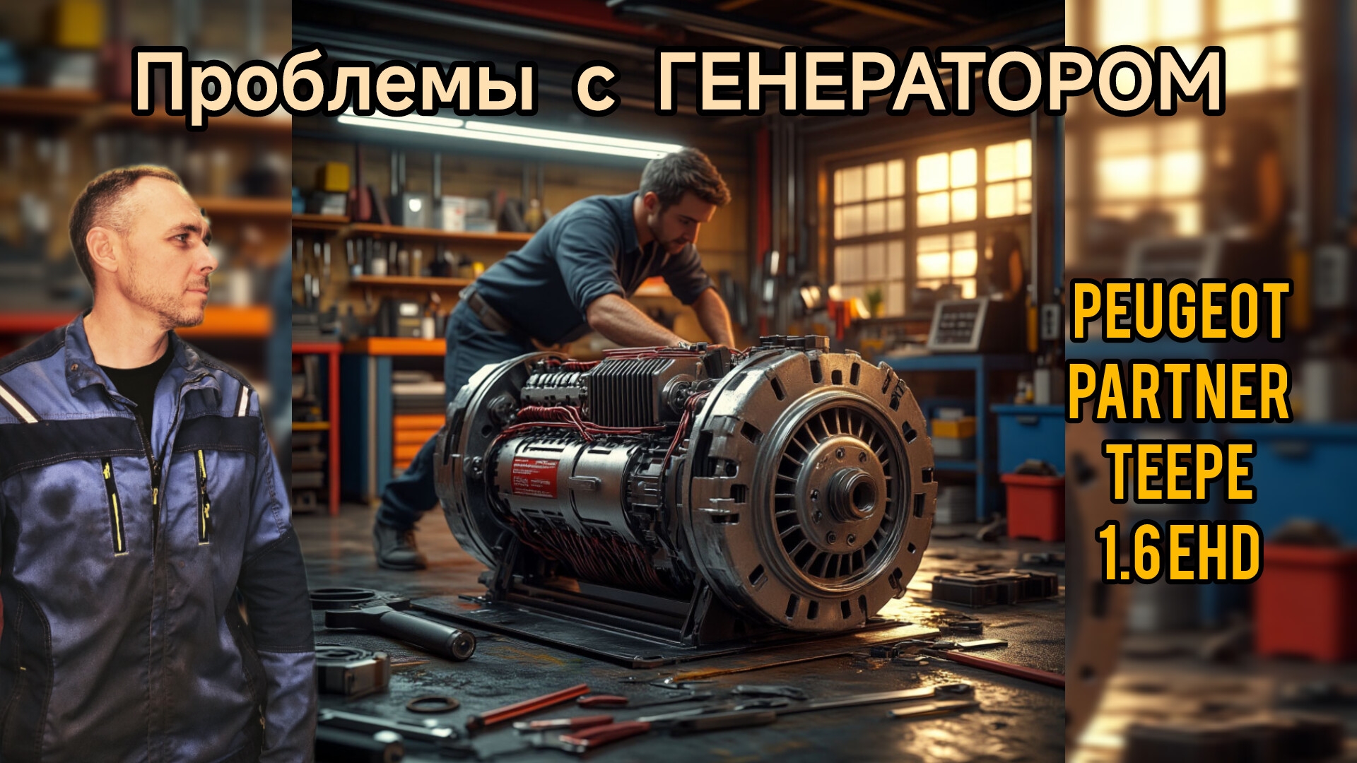 Peugeot Partner Tepee 1.6 EHDi: Замена генератора, подробный гайд