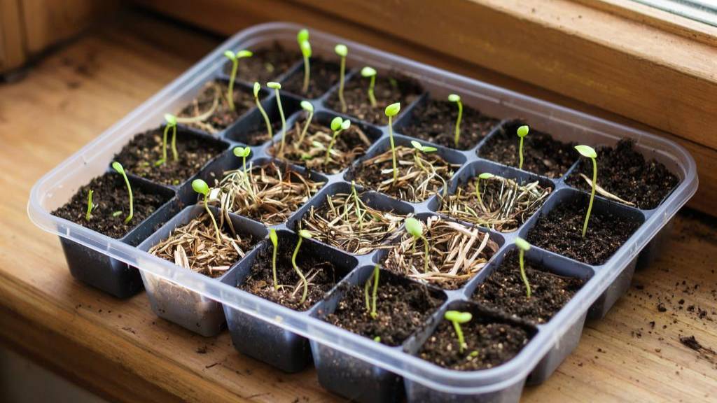 Светодиодный светильник для выращивания растений с лотком для рассады.