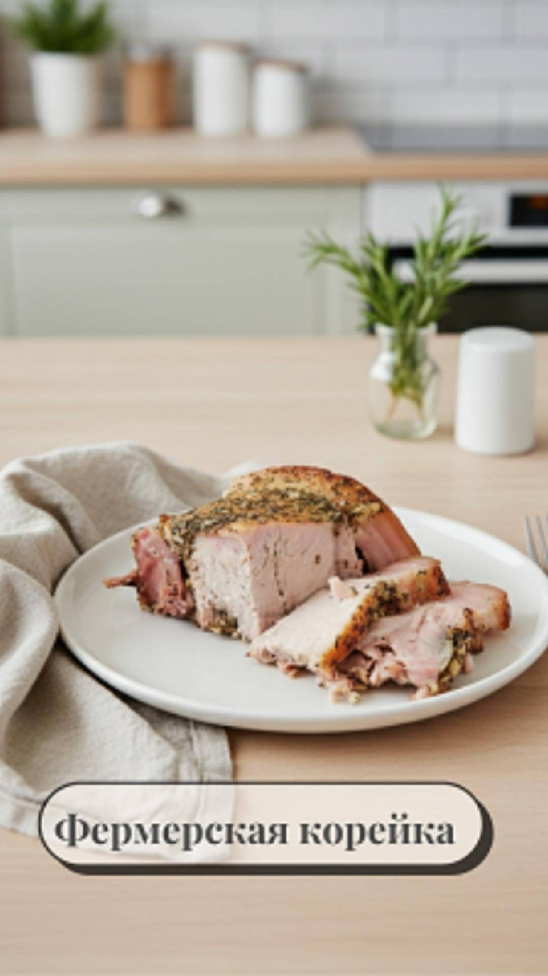 Свинина, которая тает — домашняя буженина из корейки на кости