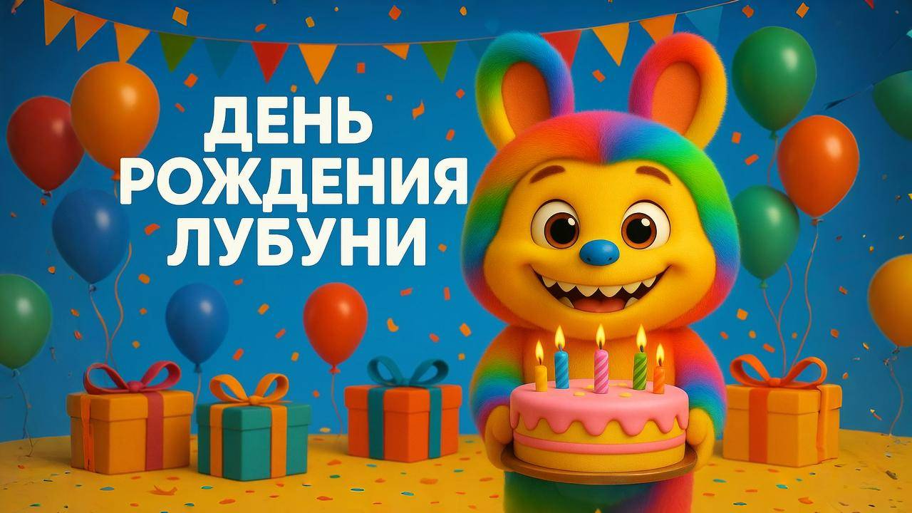 День рождения Лубуни - МУЛЬТИК СКАЗКА  про День Рождения!! #мультики #лабубу #сказка #длядетей