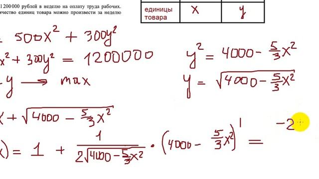Экономическая задача  Занятие 5