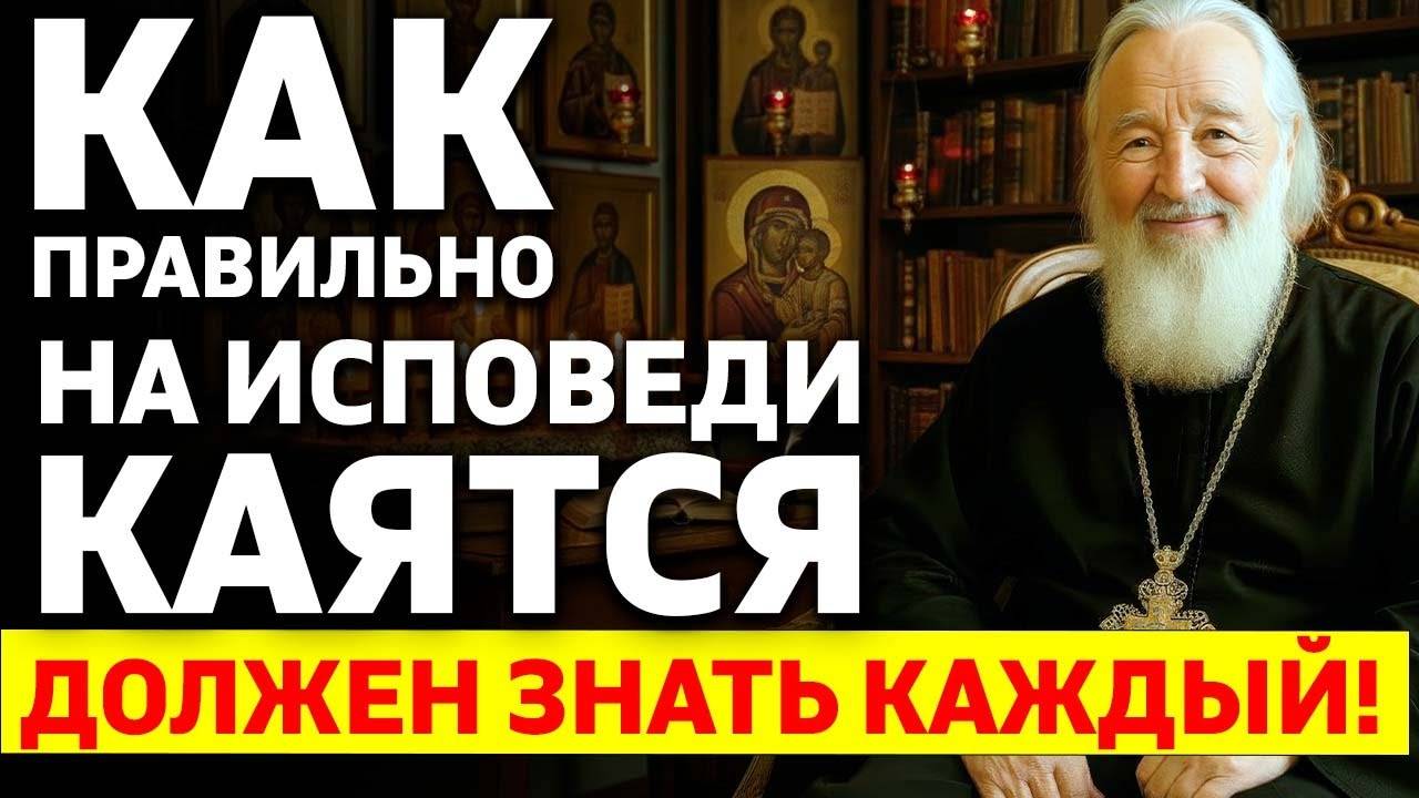 Как правильно каяться на Исповеди