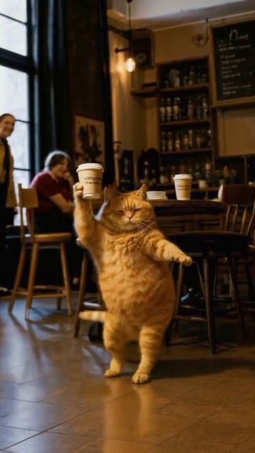 #видеооткрытка #животные #ии #нейрокотики #нейросеть #котики #смех #юмор #топ #врек #ai #katyboro