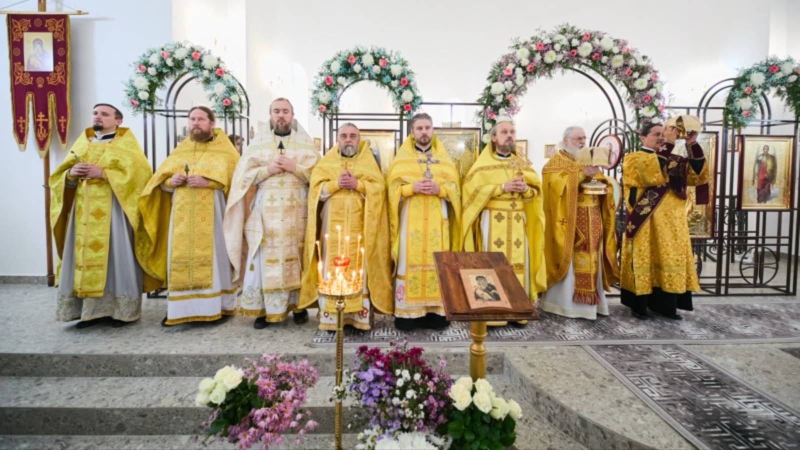 Первая Божественная литургия в храме св.ап.Иоанна Богослова.г.Шумерля.  09.10.2025г