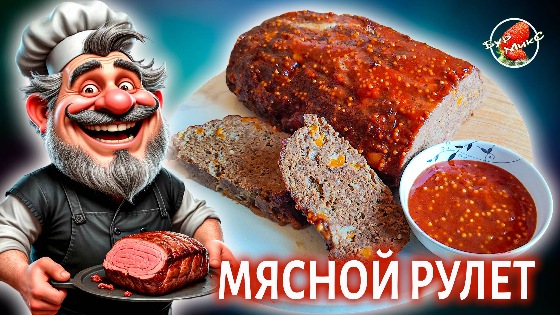Мясной рулет по-американски 🥩 Мясной рулет в пряной глазури