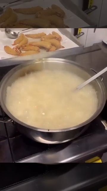 Креветки в панировке из Фунчозы.