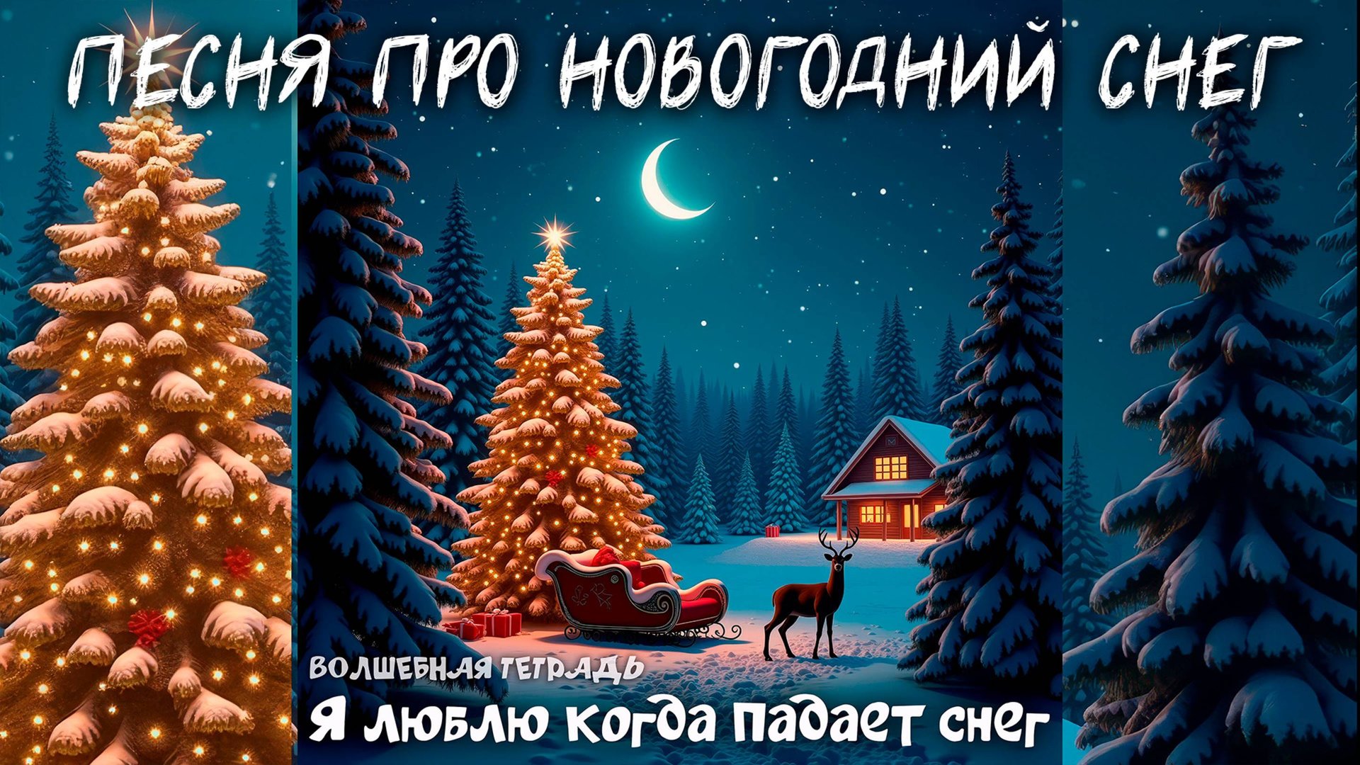 Волшебная тетрадь. "Я люблю когда падает снег". Песня про новогодний снег, зиму и Новый год.