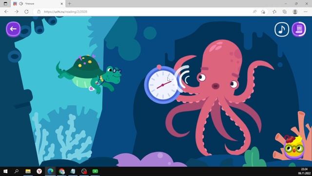 Урок #5. Начали изучение слов с двумя слогами. Чтение по слогам. Учим слоги на Учи Ру
