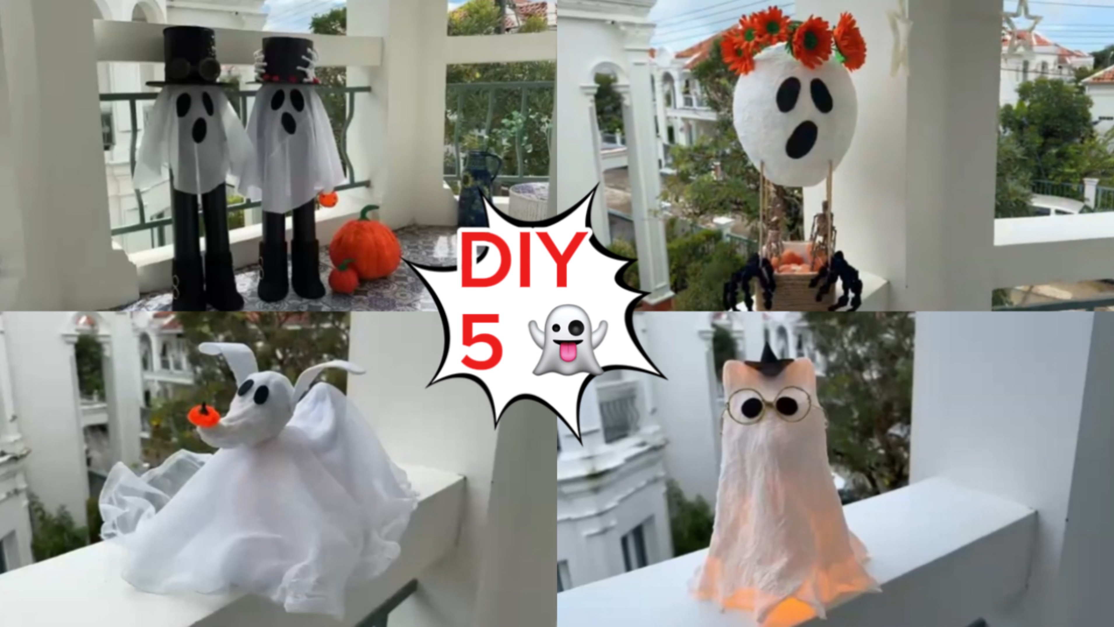 Своими руками 5 приведений 👻 на Хэллоуин 👻