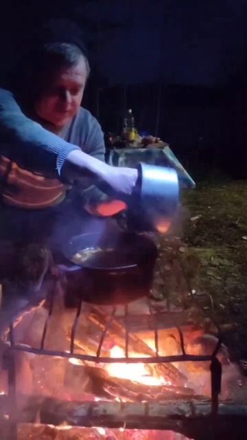 А-ля плов,на рыбалке!!!