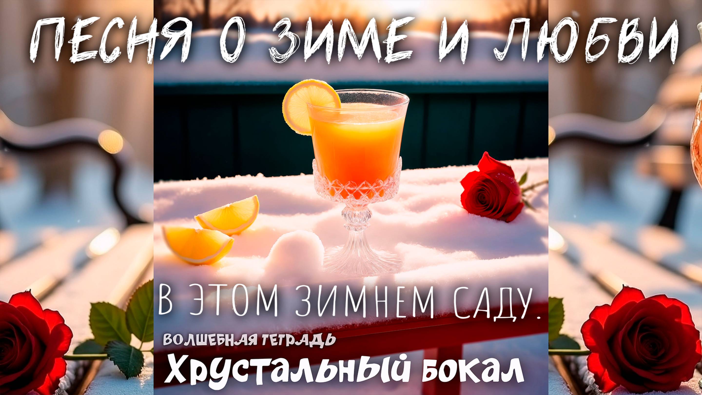 Волшебная тетрадь. "Хрустальный бокал". Песня о зиме и любви. Романтическое свидание в зимнем саду.