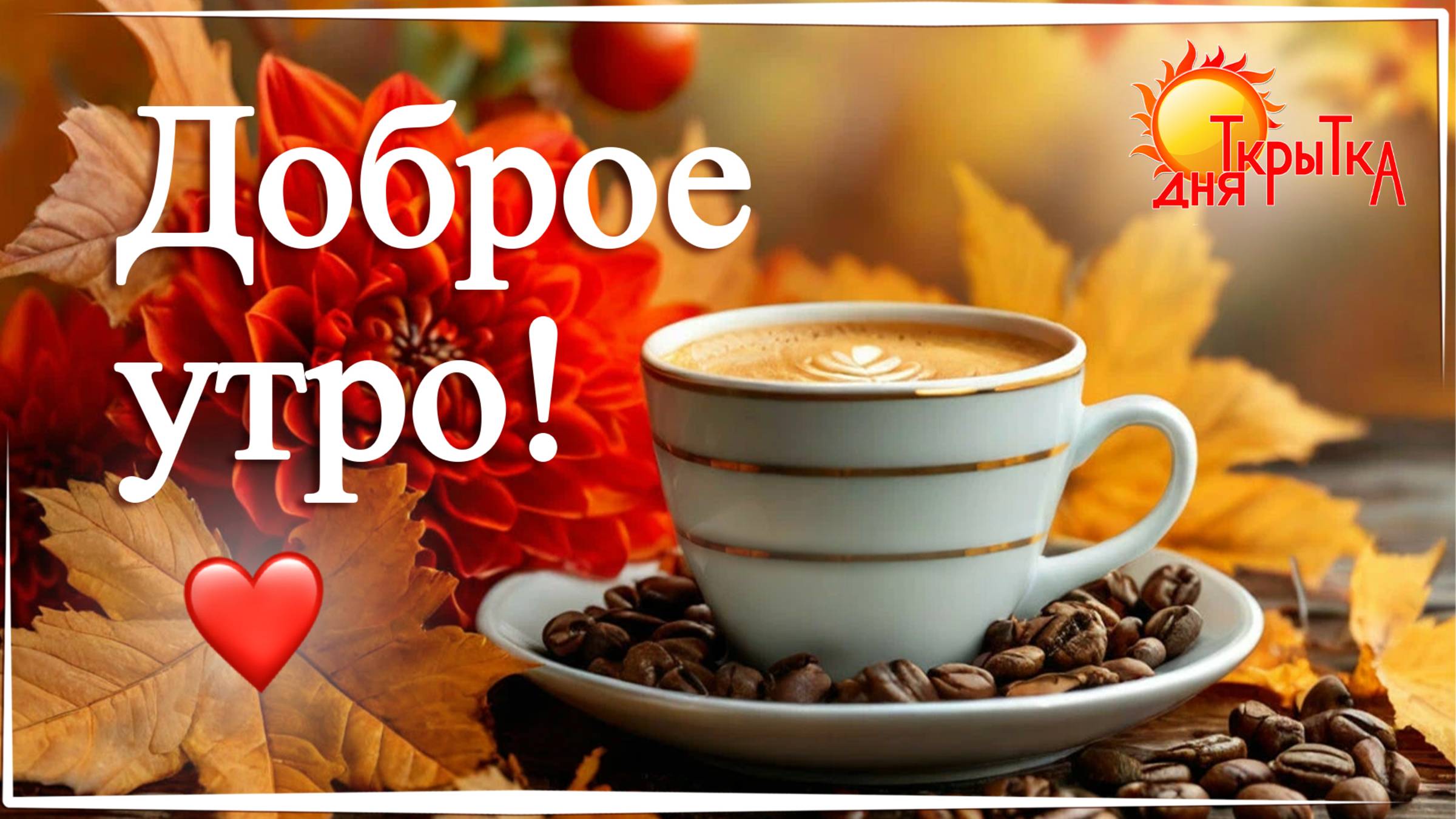 Доброе утро! Видео-открытка  с добрым утром, пожелание