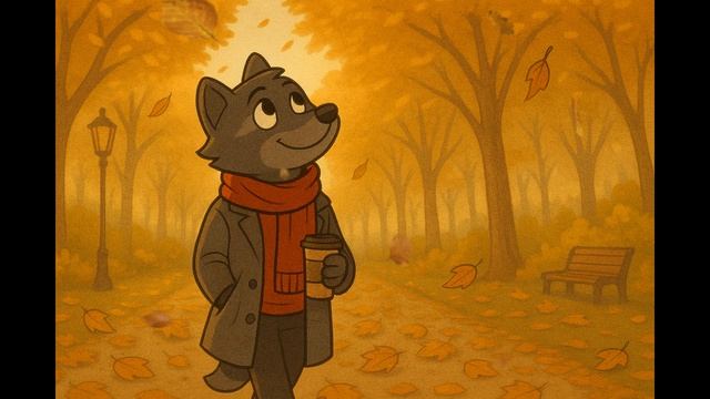 Осенняя прогулка с кофе — уютный джаз и Lo-Fi настроение