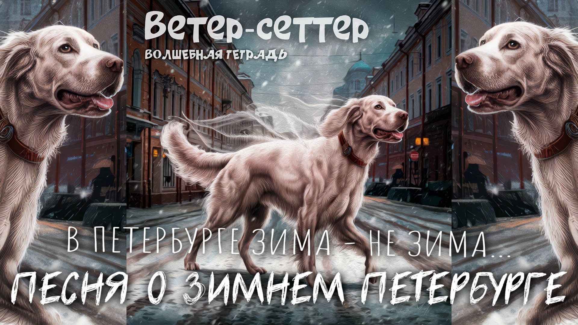 Волшебная тетрадь. "Ветер-Сеттер". Песня о зимнем Петербурге, Ленинграде. Зима в Питере.