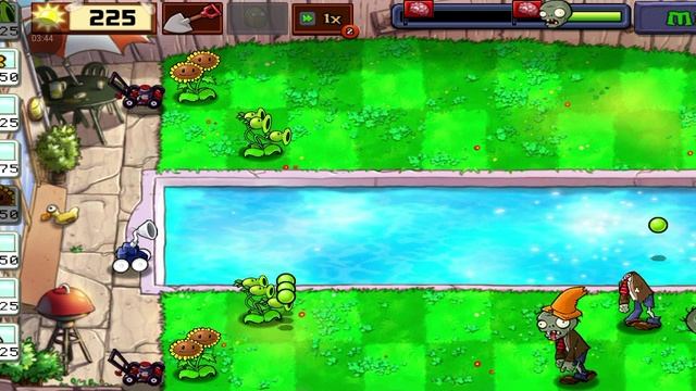 Выполняю достижение в PVZ 1 "Бассейн закрыт"