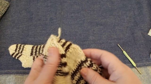 Обзор " Носочки 2-мя спицами"