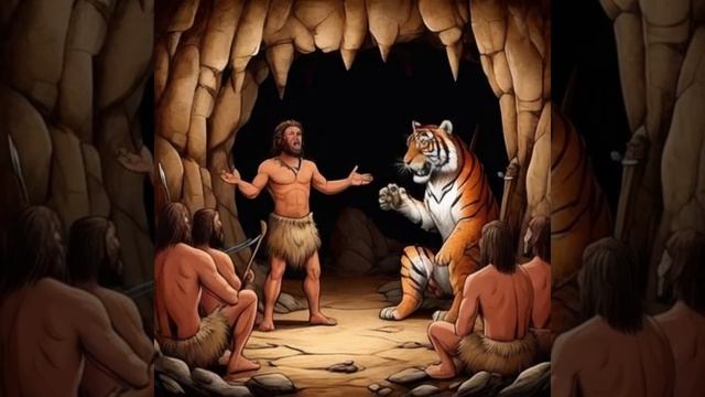 Видеообращение  первобытного человека