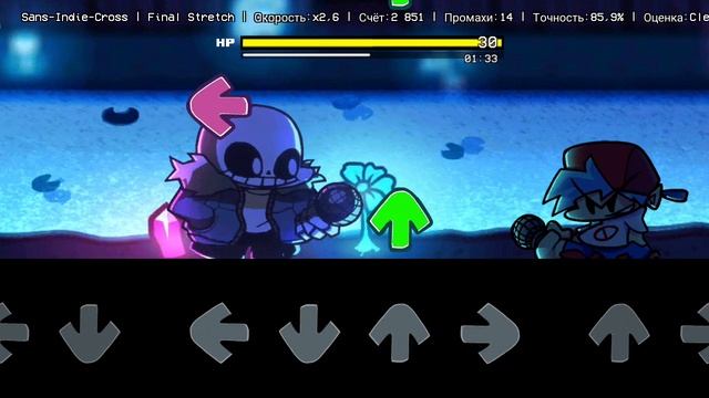 Играю на ландшафтом экране играю в игру Friday night funkcin
