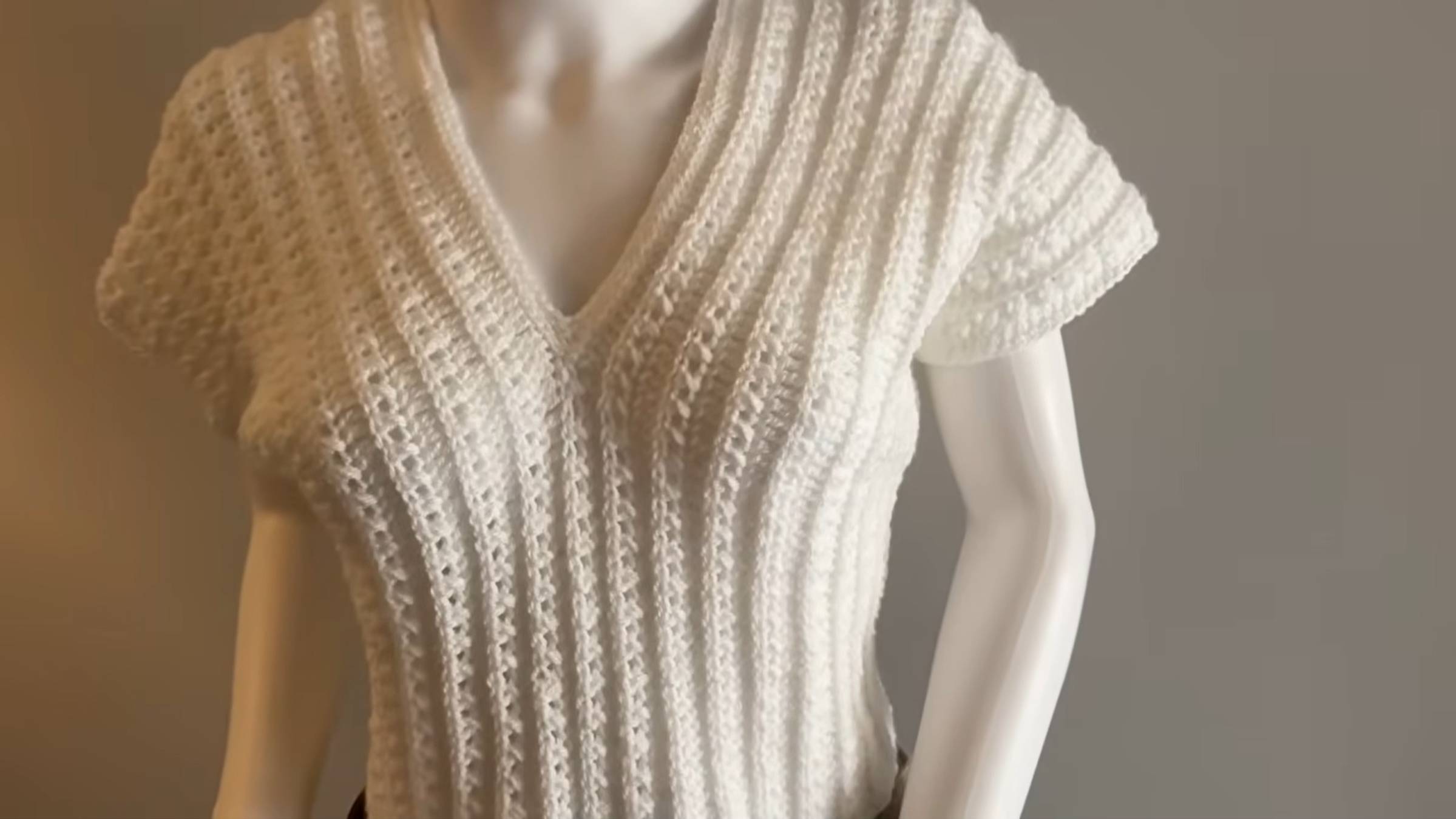 Блуза топ крючком