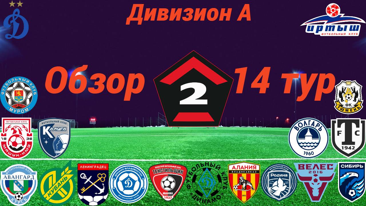 Дивизион А. Обзор 14-го тура, сезон 2025/26, осенний этап