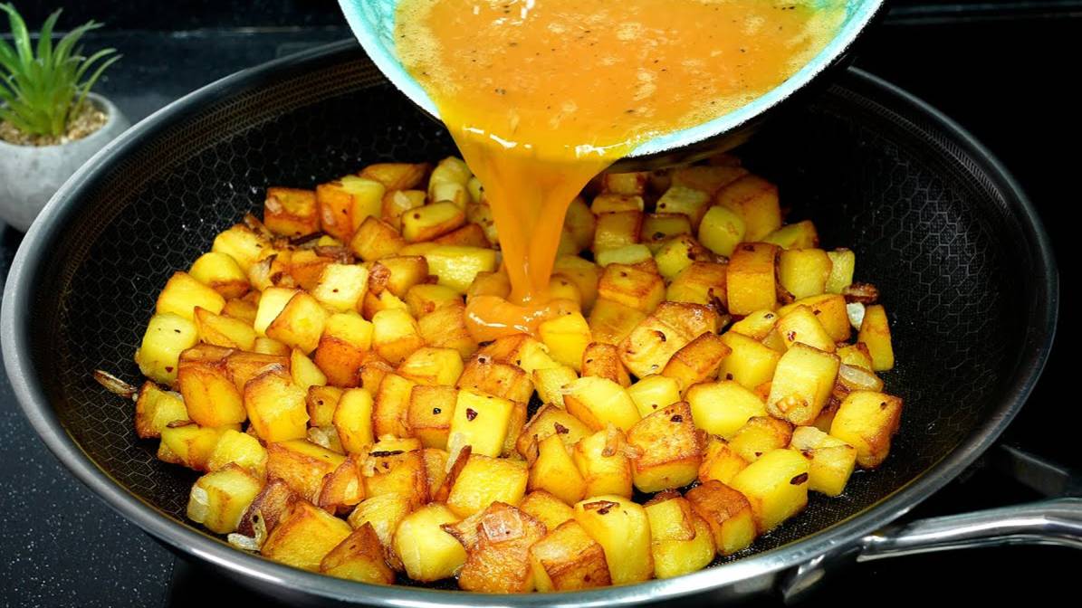 🥘ГОТОВЛЮ на ЗАВТРАК, ОБЕД или УЖИН! 🥔🥚Всего 3 картошки и 3 яйца!