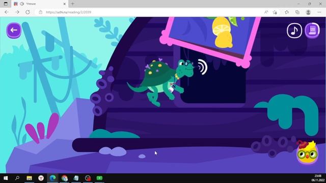 Урок #7. Закрепили изучение слов с двумя слогами. Чтение по слогам. Учим слоги на Учи Ру