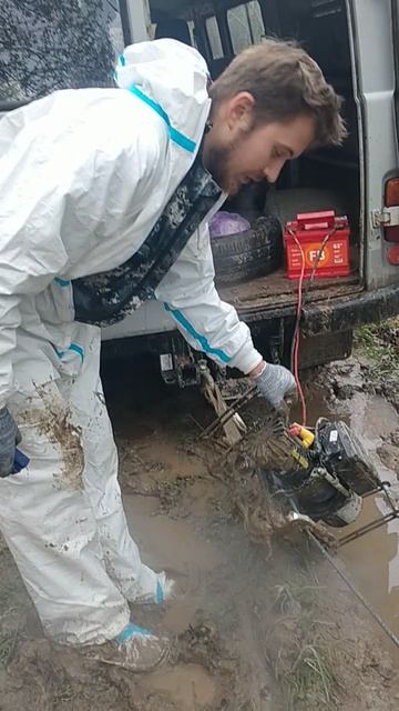 Испытание переносной  лебедки